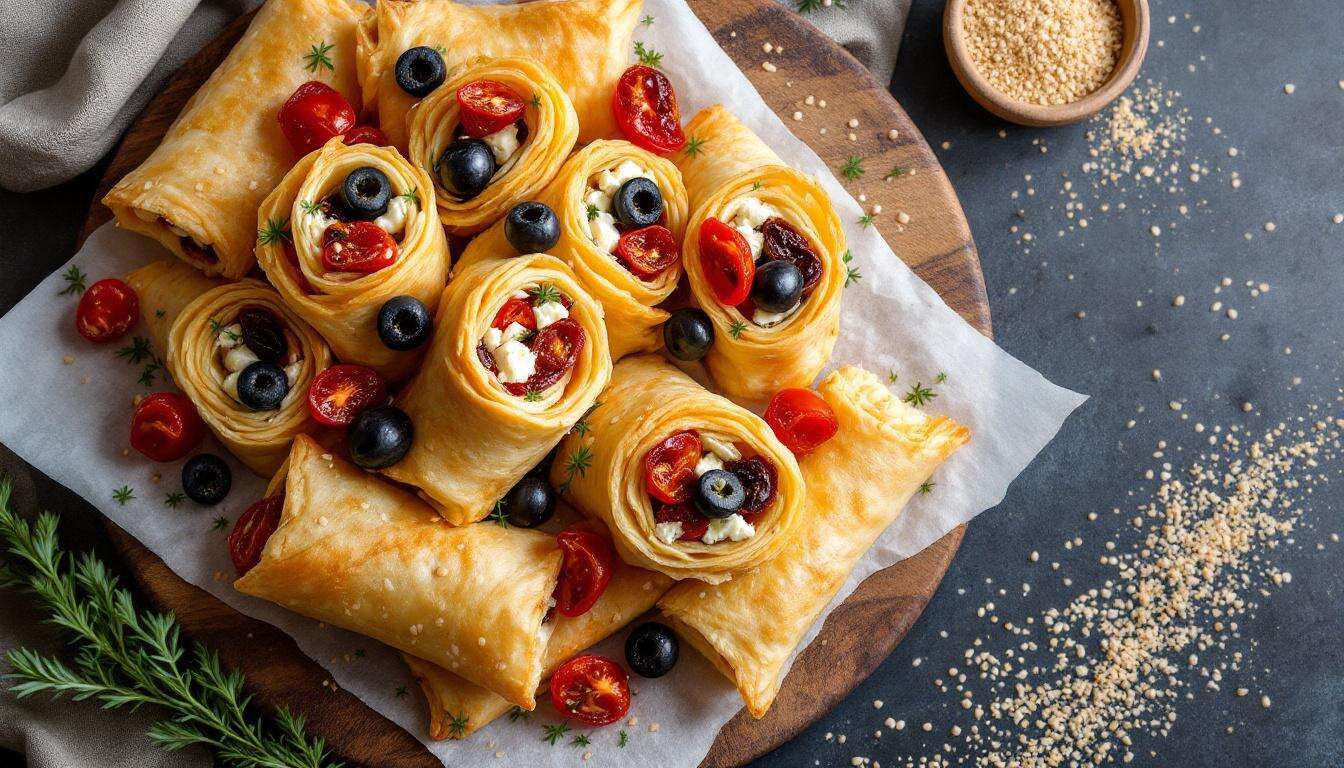 Ces roulés à la pâte filo sont ultra rapides à faire et savoureux ...